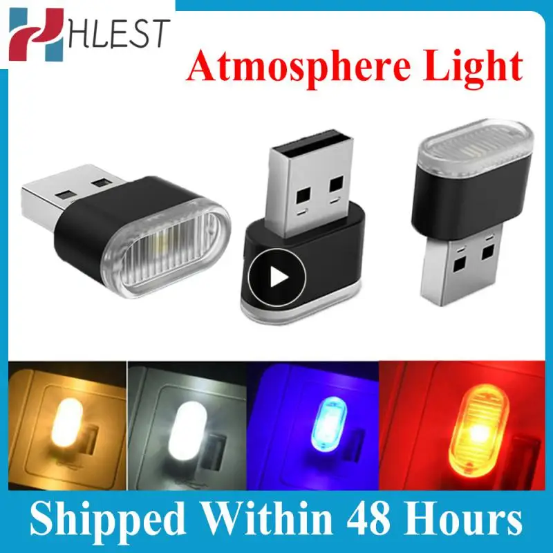 Mini-USB-Car-Light-LED-Atmosphere-Auto-RGB-Ambient-Nightlight-Neon ...