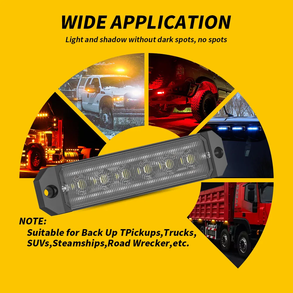 Car-LED-warning-signal-light-24LED-side-emitting-multi-mode-flashing ...