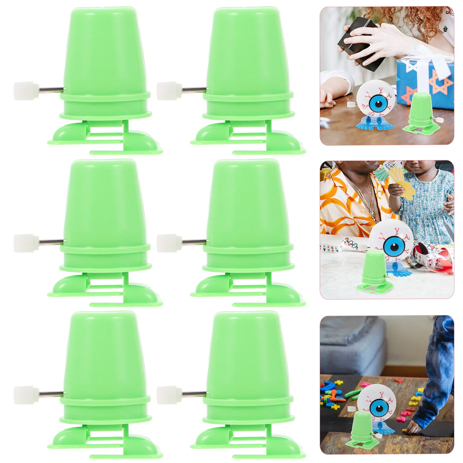 6pcs-Clockwork-Legged-Robot-Walking-Toy-Movements-Clay-Craft-Parts ...