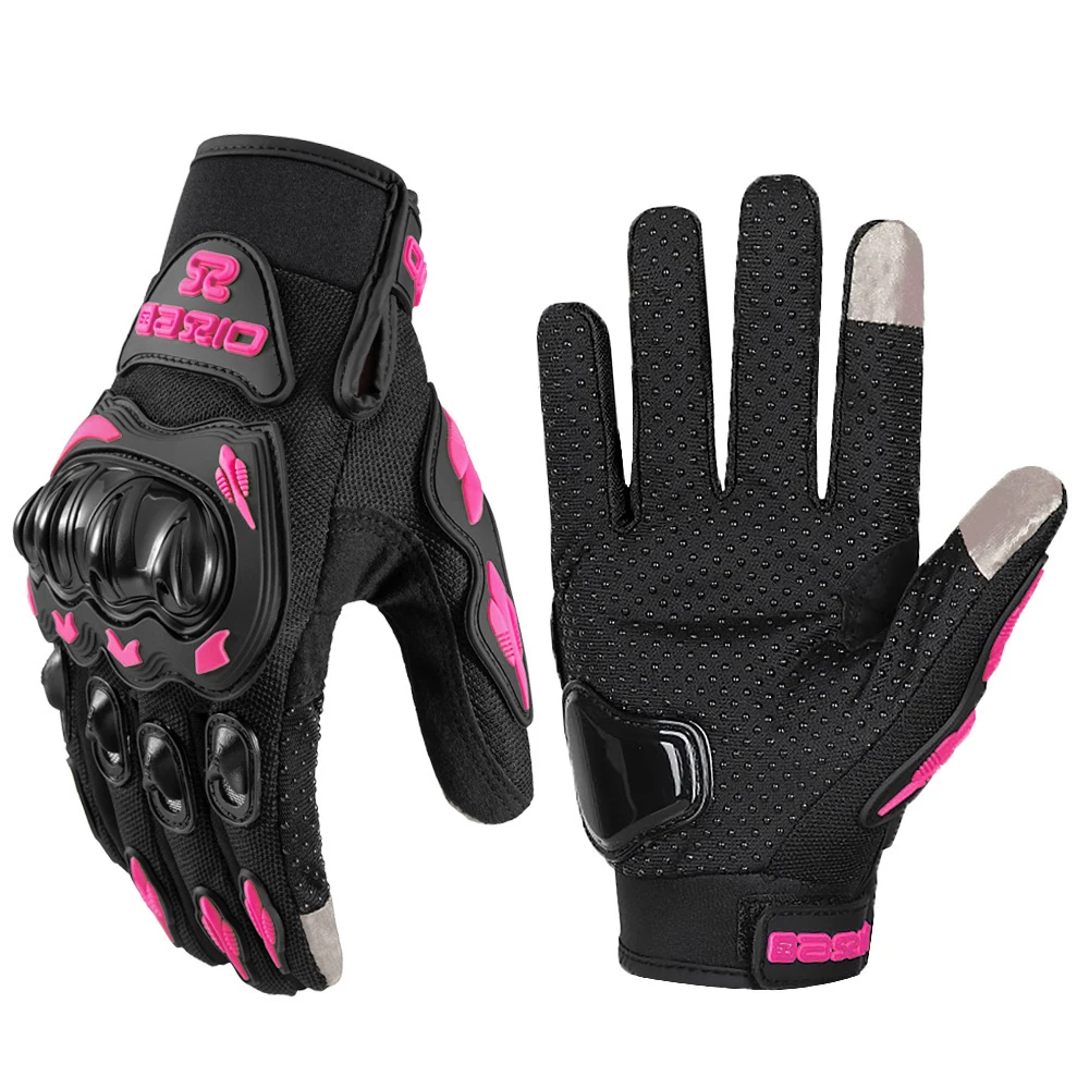 Summer-Lady-Pink-Motorcycle-Cycling-Gloves-Touchscreen-Motocross-Glove ...