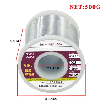 200g 500g Tin Wire Soldering Wire with Flux Melt Rosin Core Solder Roll ...