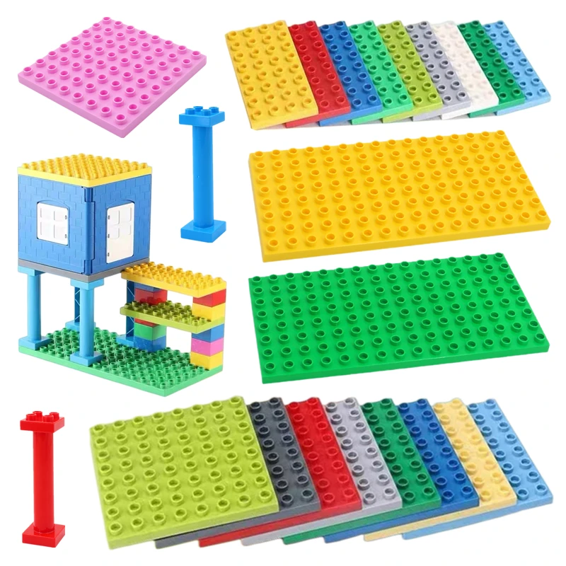 Building Block Plate Compatibility Duplo | Large Plastic Lego Toys ...
