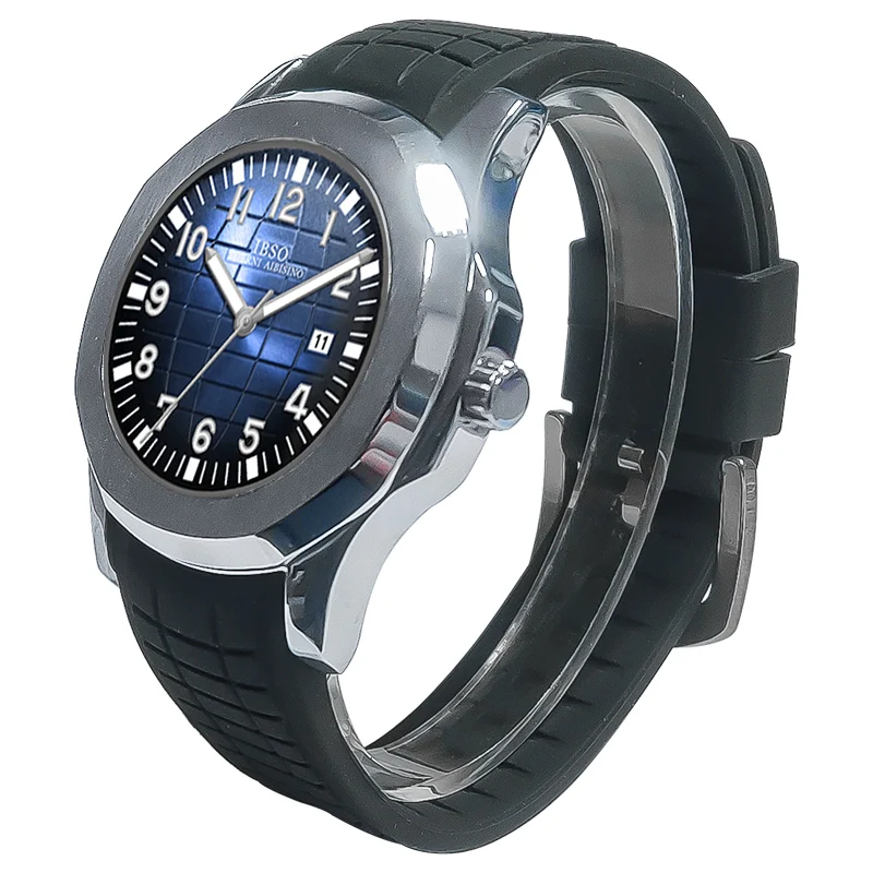 Original Brand Male Watches Black Silicone Waterproof Quartz Hand Clock ...