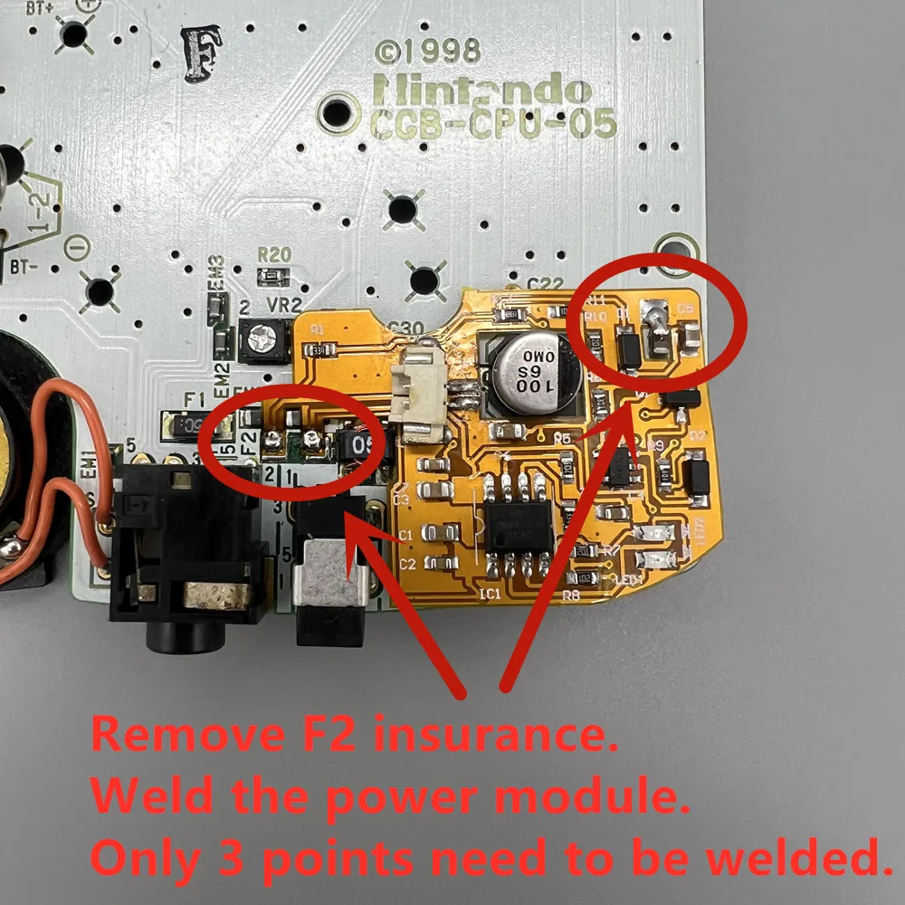 retro game console with rechargeable battery set for Gameboy color GBC ...