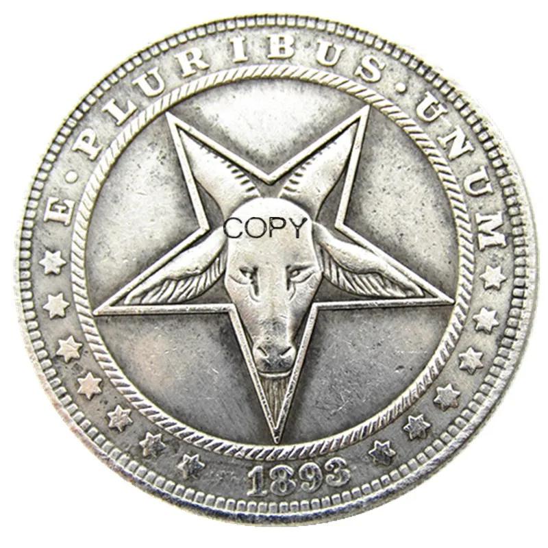 HB-152-US-Hobo-Morgan-Dollar-skull-zombie-skeleton-Silver-Plated-Copy ...