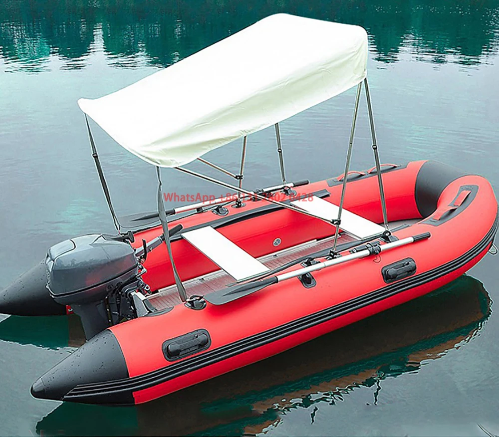 Barco-inflable-con-motor-de-f-brica-bote-inflable-con-cubierta-de-aire ...