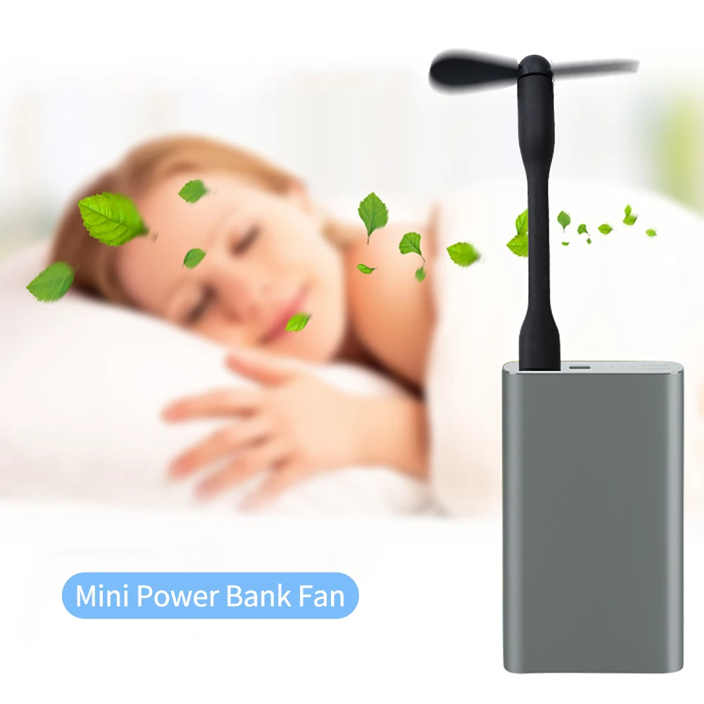 USB Small Fan Flexible Bendable Fan For Power Bank Laptop PC AC Charger ...