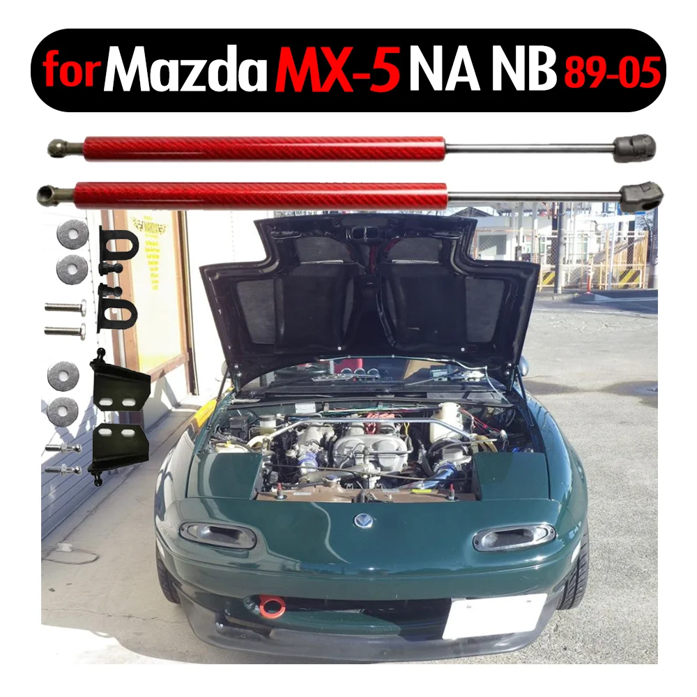 for-Mazda-MX-5-Roadster-NA-NB-1989-2005-Front-Bonnet-Hood-Modify-Gas ...