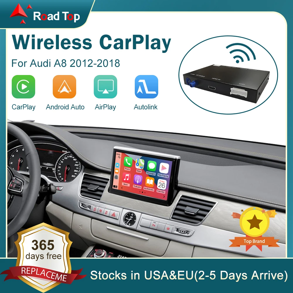 Wireless-Apple-CarPlay-Android-Auto-Interface-for-Audi-A8-2012-2018 ...