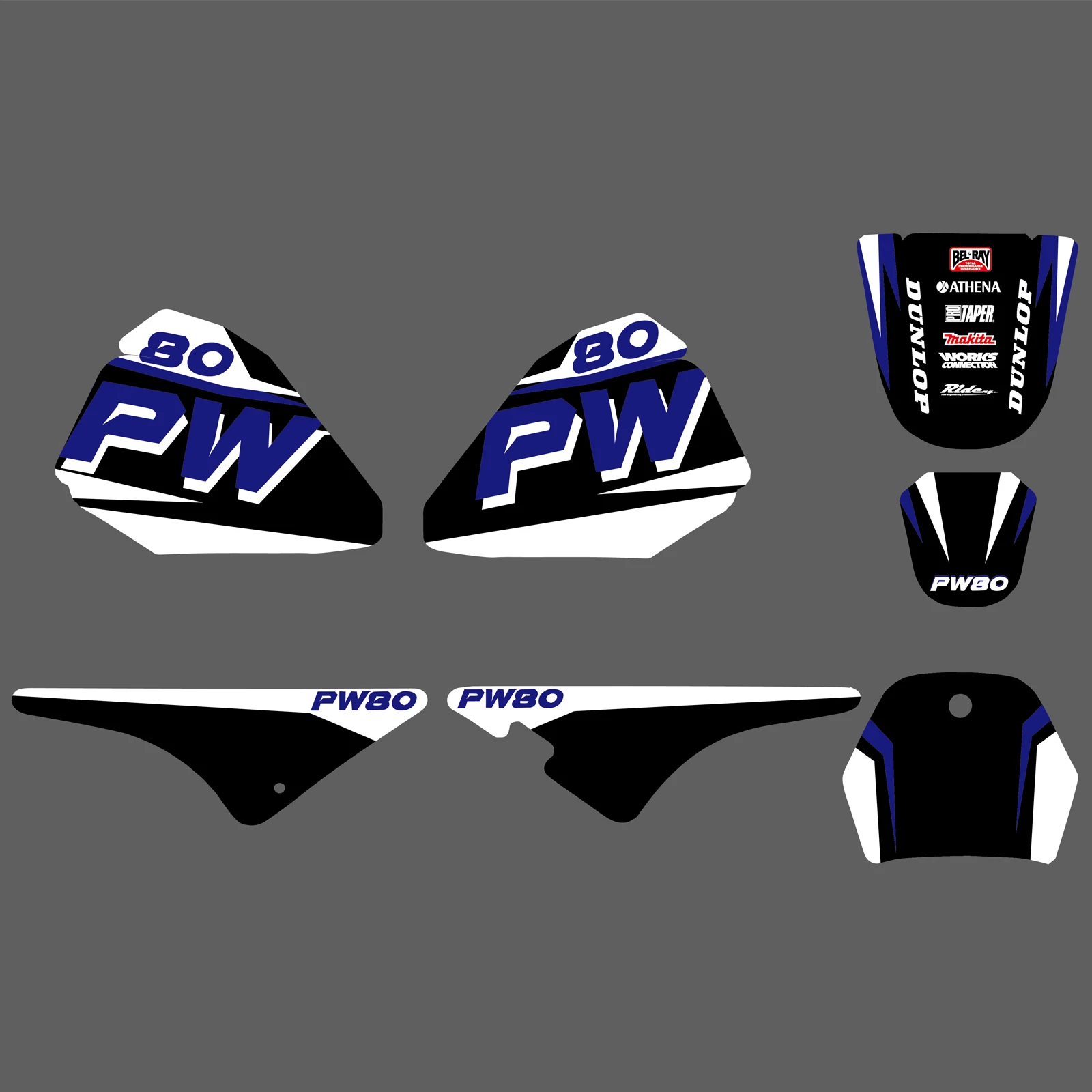 New Styles Cutomized Team Graphics Background Decal Stickers For Yamaha ...