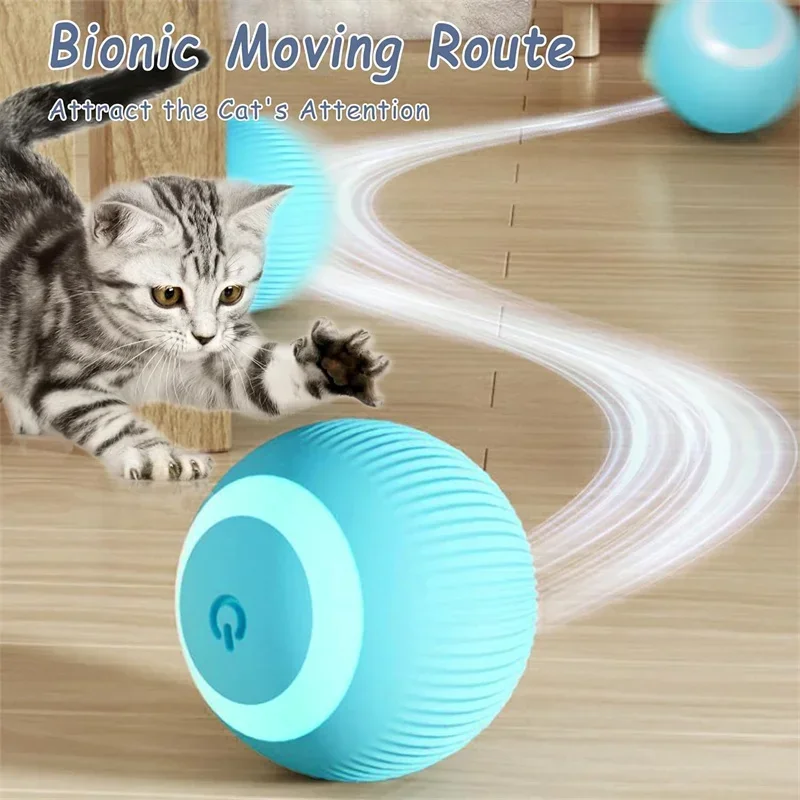 Cat Interactive Ball Electric Automatic Rolling Ball Smart Toys for ...