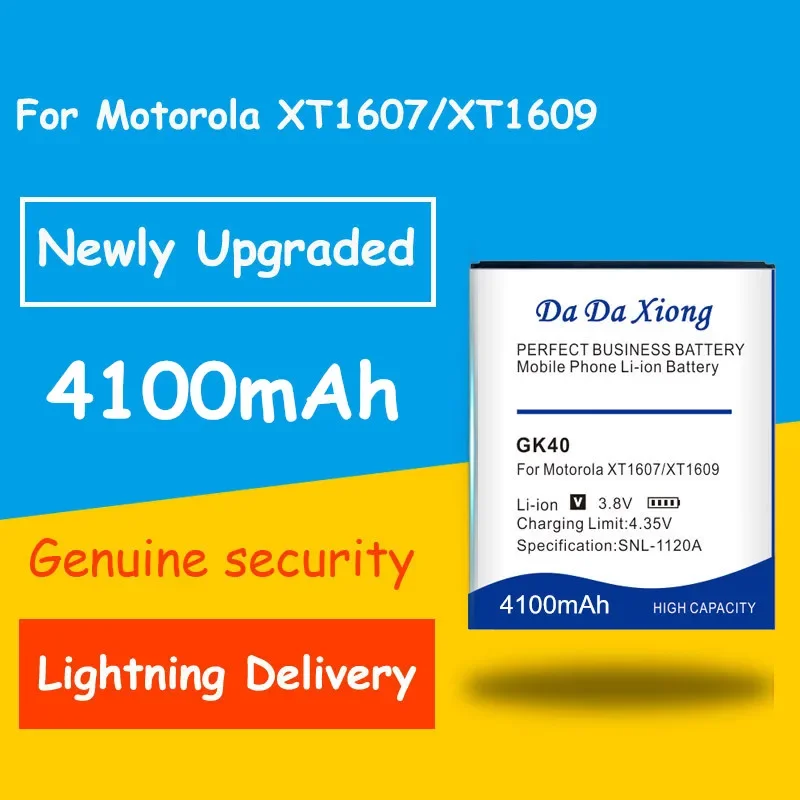 GK40-Battery-4100mah-For-Motorola-Moto-G4-Play-E4-XT1766-XT1607-XT1609 ...