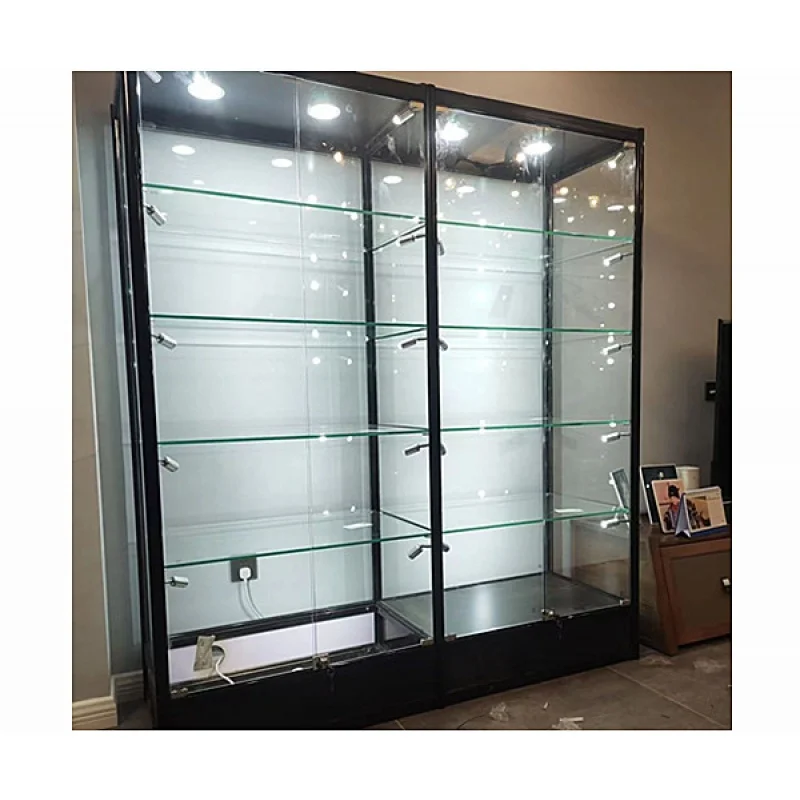 Shop-Glass-Showcase-com-ilumina-o-Custom-Flat-Pack-Store-Display-Retail ...