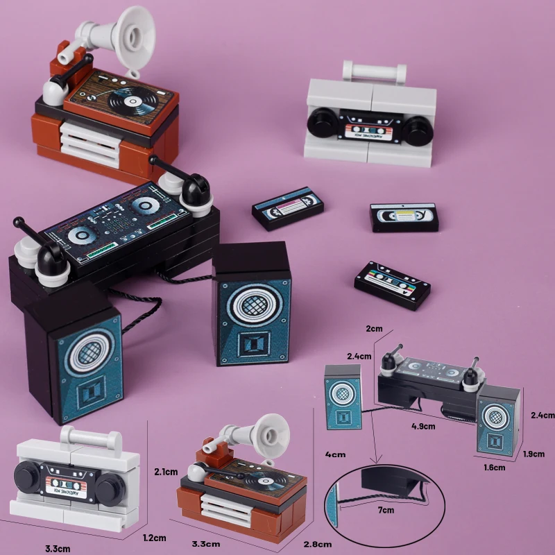 MOC-City-Street-View-Series-Building-Blocks-Musical-Recorder-DJ-Station ...