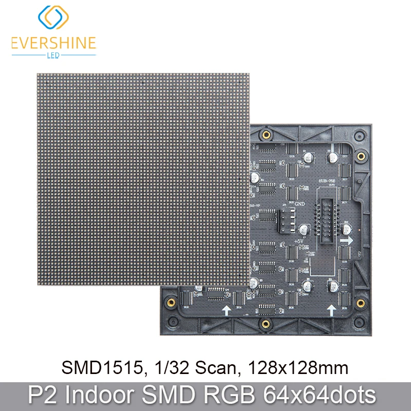 2mm Pitch Smd1515 64x64 Pixel Rgb Full Color Indoor Led Panel Matrix P2 ...