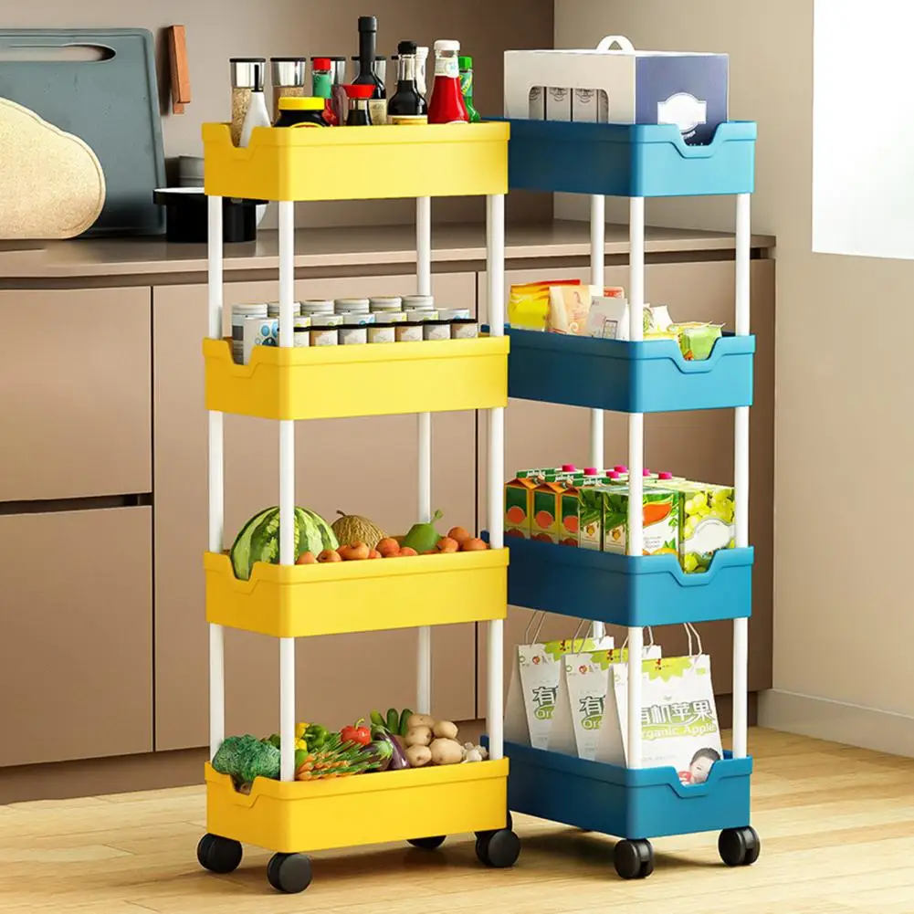 Four-tier-Rolling-Cart-Office-Organization-Cart-Versatile-4-tier ...