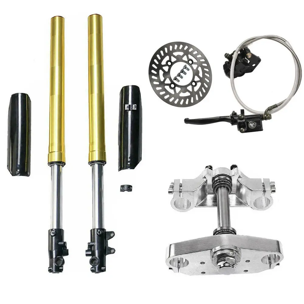 735mm-Upside-down-Front-Forks-Triple-Tree-Brake-for-125cc-140cc-150cc ...