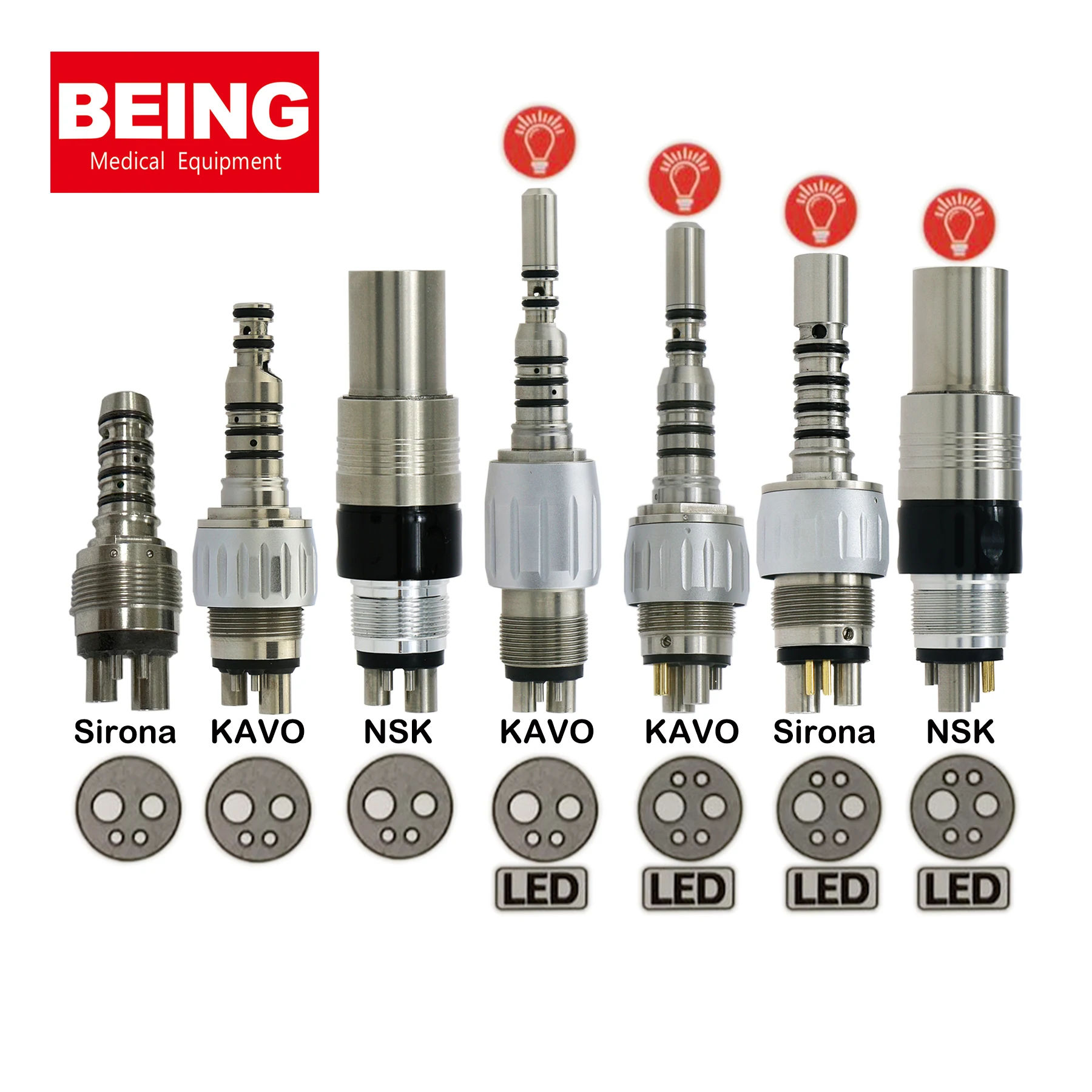 Being-Dental-Coupling-4Holes-LED-Coupler-6Pin-6Holes-For-KAVO-NSK ...
