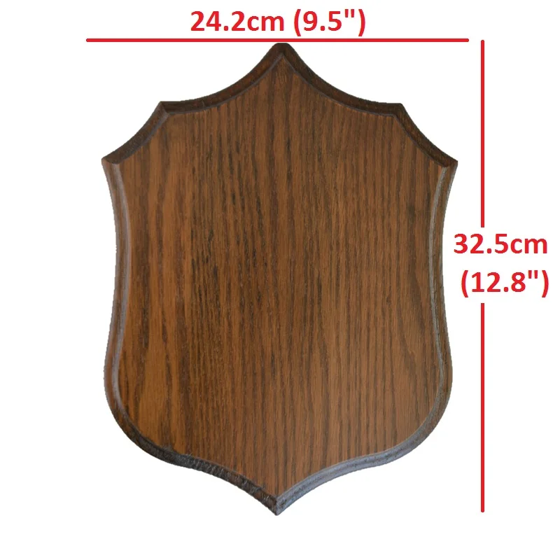 Deer Trophy Shield Roe Solid Oak Trophy Plate Buck Wooden Shields for ...