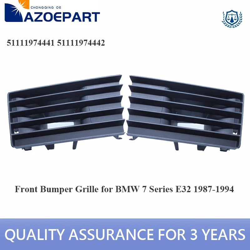 Front Bumper Lower Grille for BMW 7 Series E32 730i 735i 740i 750i 1987 ...