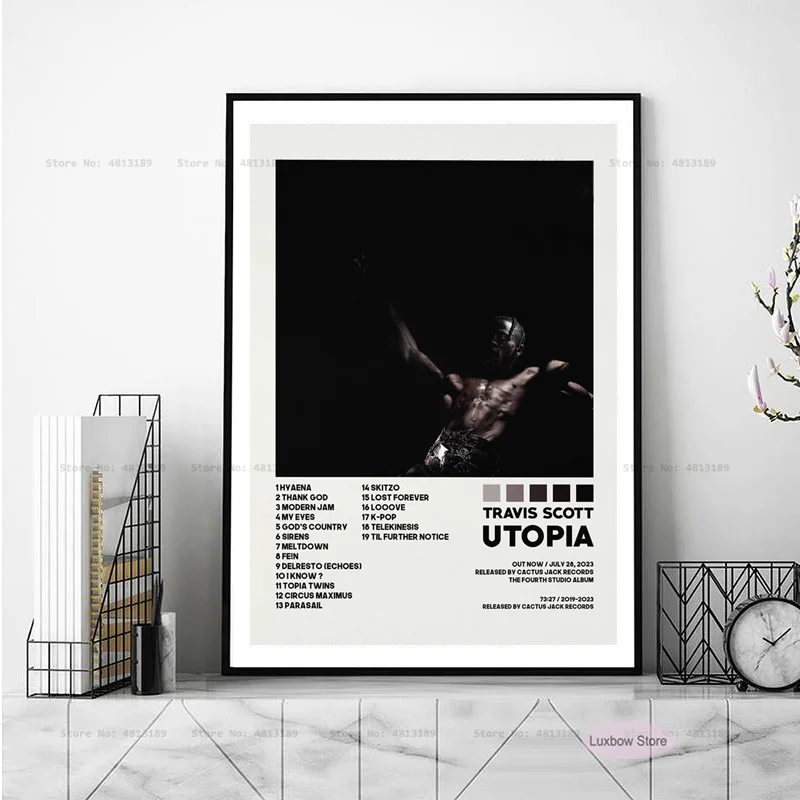 Poster-Prints-Travis-Scott-Utopia-Tracklist-Hip-Hop-Music-Album-Cover ...