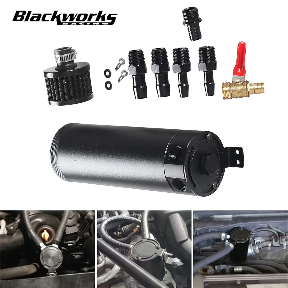 Universal-Car-Aluminum-Baffle-Oil-Catch-Can-2-port-Tank-with-Breather ...