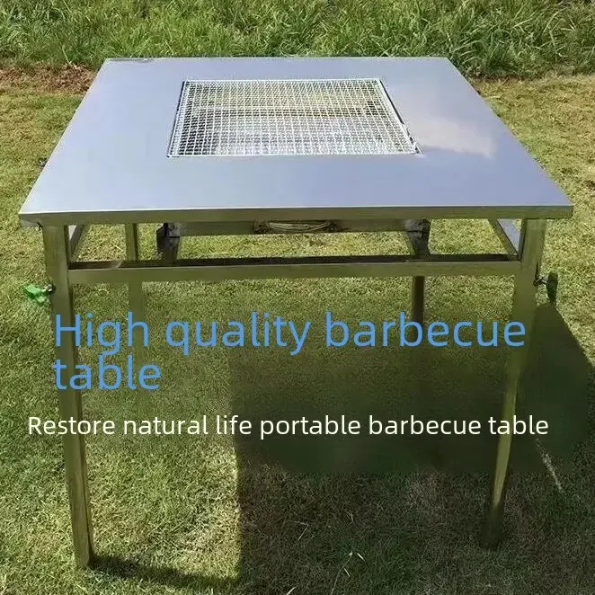 Outdoor Stainless Steel Foldable Home Use Lightweight Carbon Grill ...