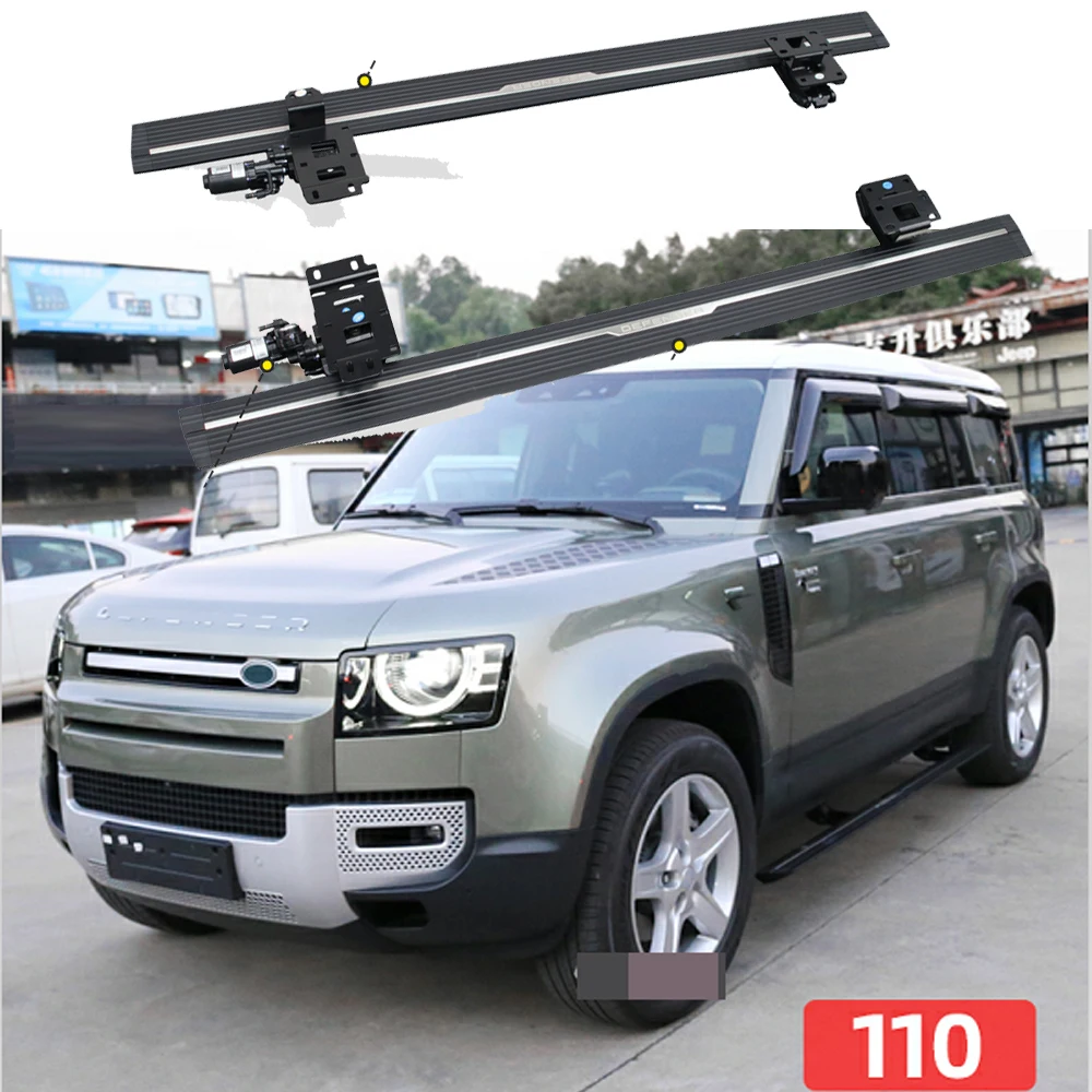 Electric Side Step Deployed Running Board Fits for Land Rover Defender ...