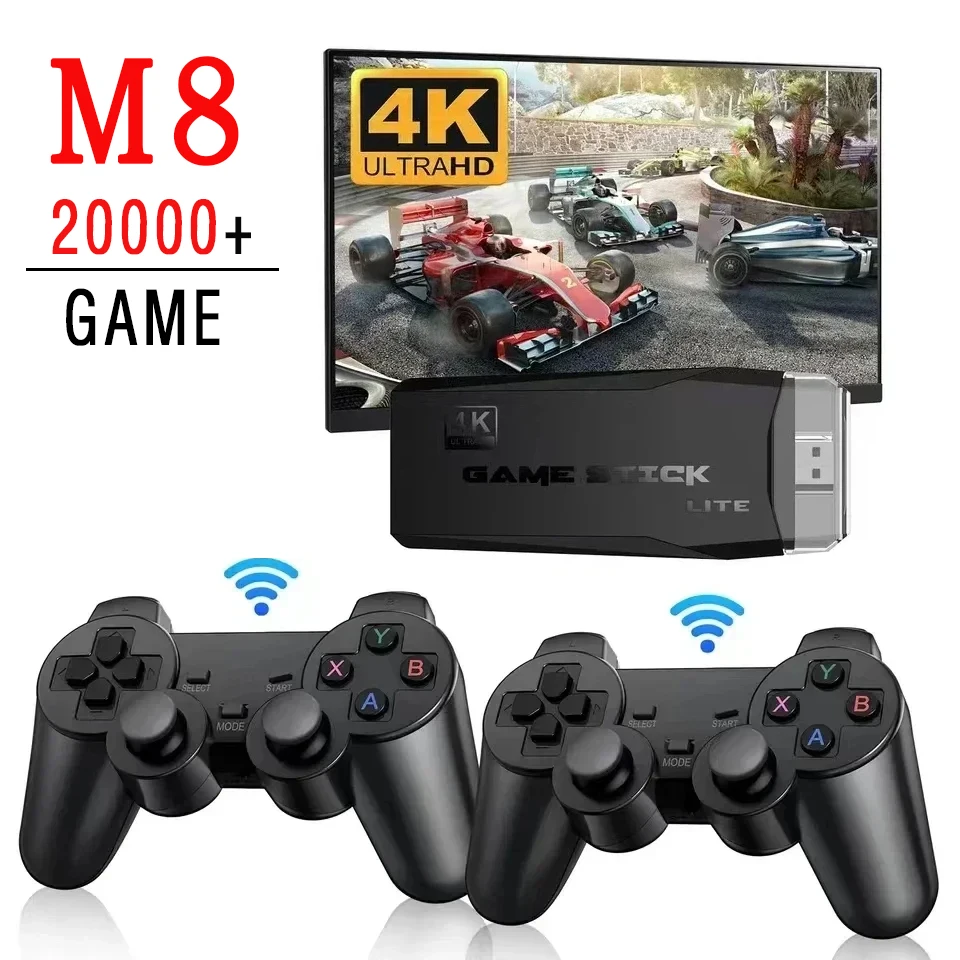NEW-Video-Game-Sticks-M8-Console-2-4G-Dual-Wireless-Controller-Game ...