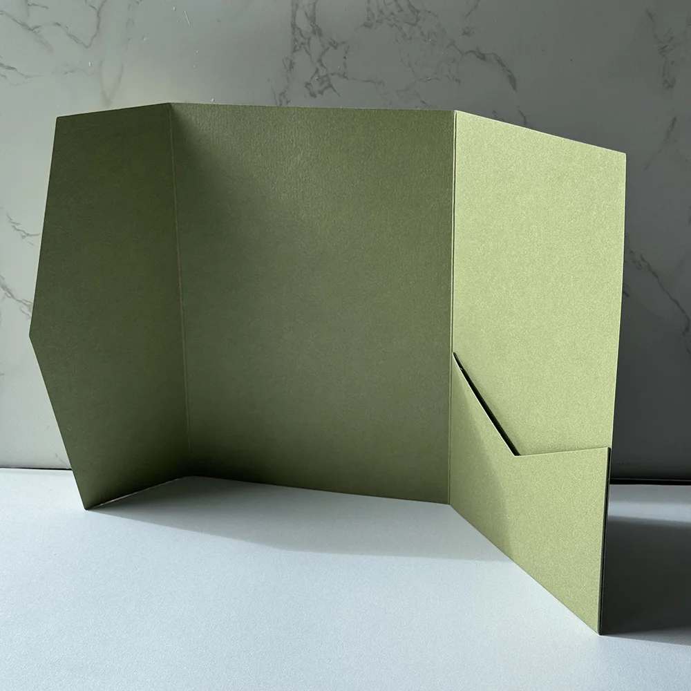 Blank Invitation Card Tri Fold Square Trifold Brochure, Flyer, Or