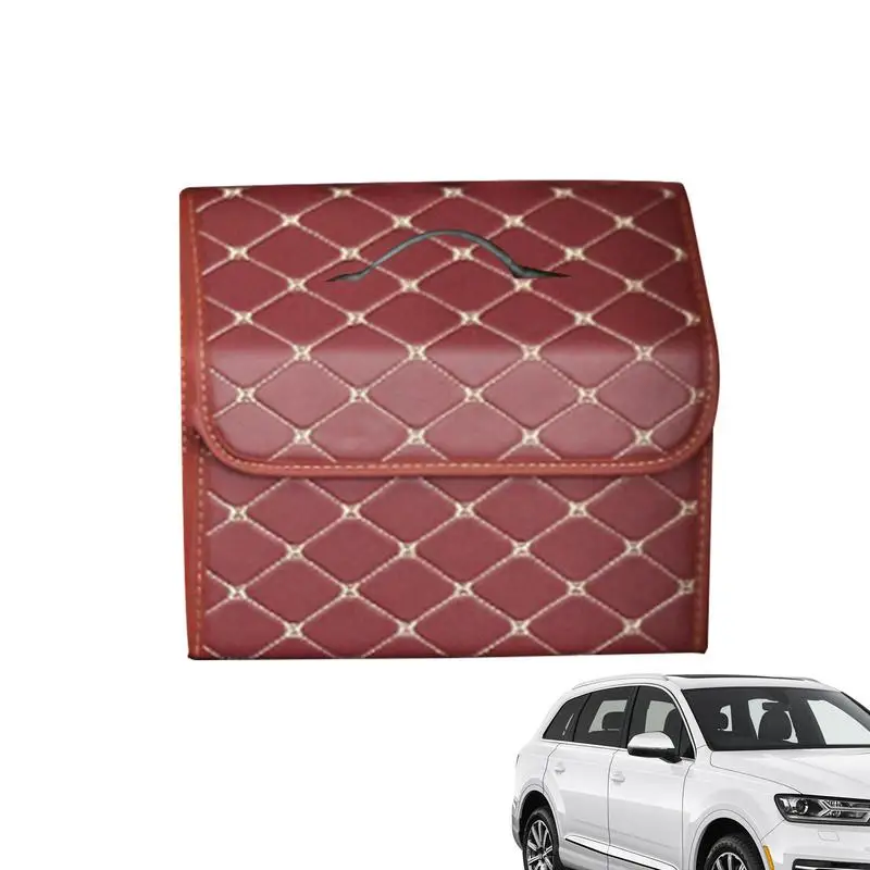 Car-Foldable-Trunk-Organizer-Vehicle-Leather-Box-Partition-With-Flat ...