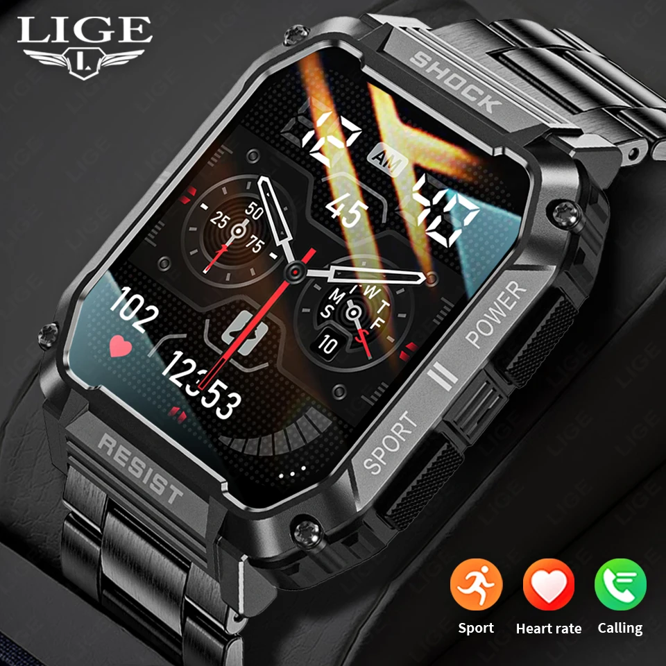 LIGE-Smart-Watch-Man-Outdoor-Sports-One-Button-Connection-Call-Fitness ...