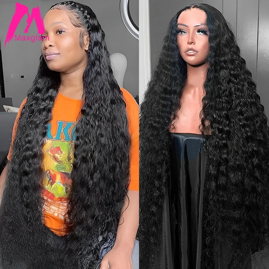 Deep-Wave-Frontal-Wig-30-40-Inch-Curly-Human-Hair-Wigs-For-Black-Women ...