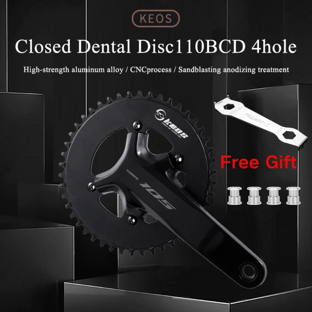 KEOS 110 / 4 BCD 110BCD Round Road Bike Aluminum Alloy Narrow Wide ...