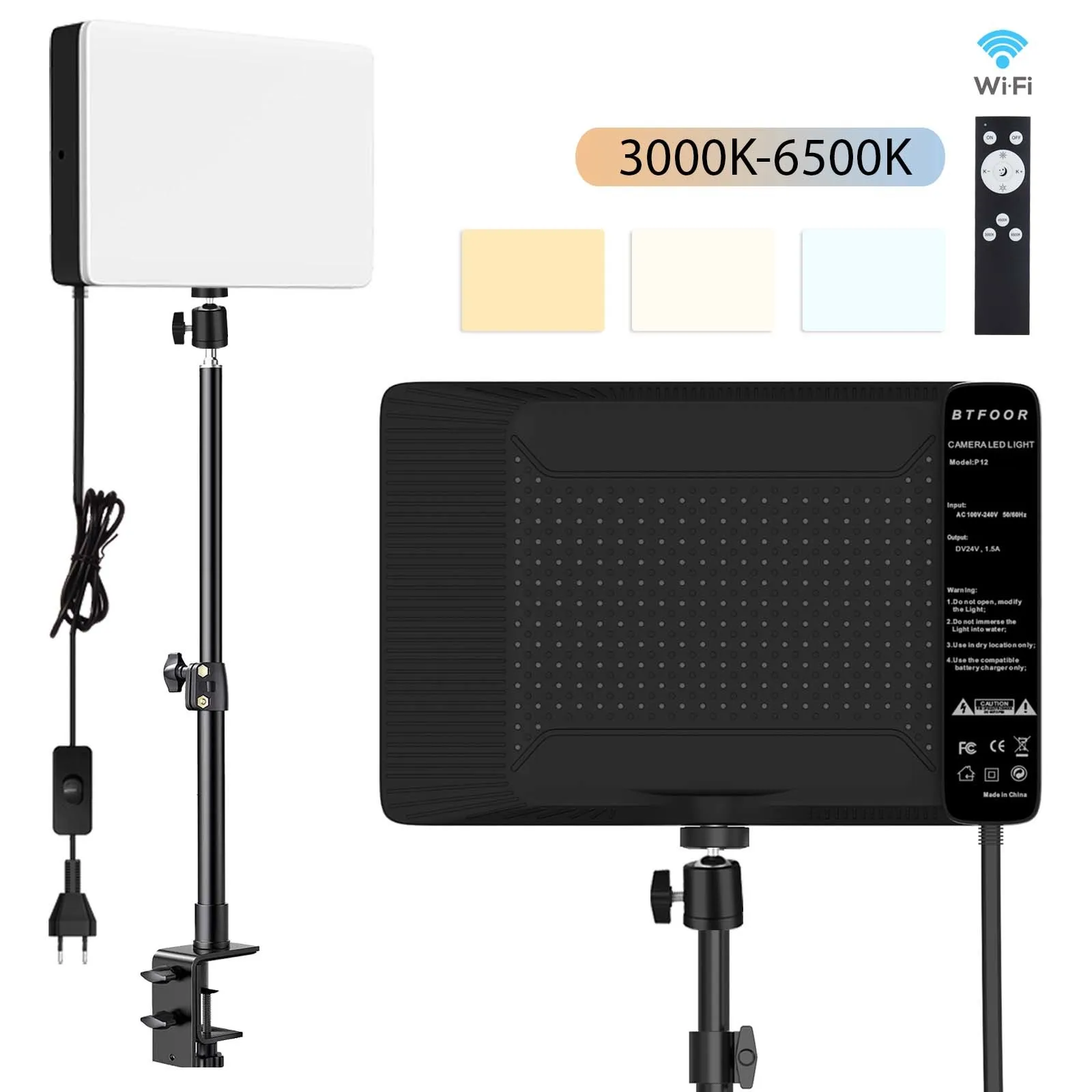 12" 50W LED Photo Studio Light Video Lighting Video Recording ...