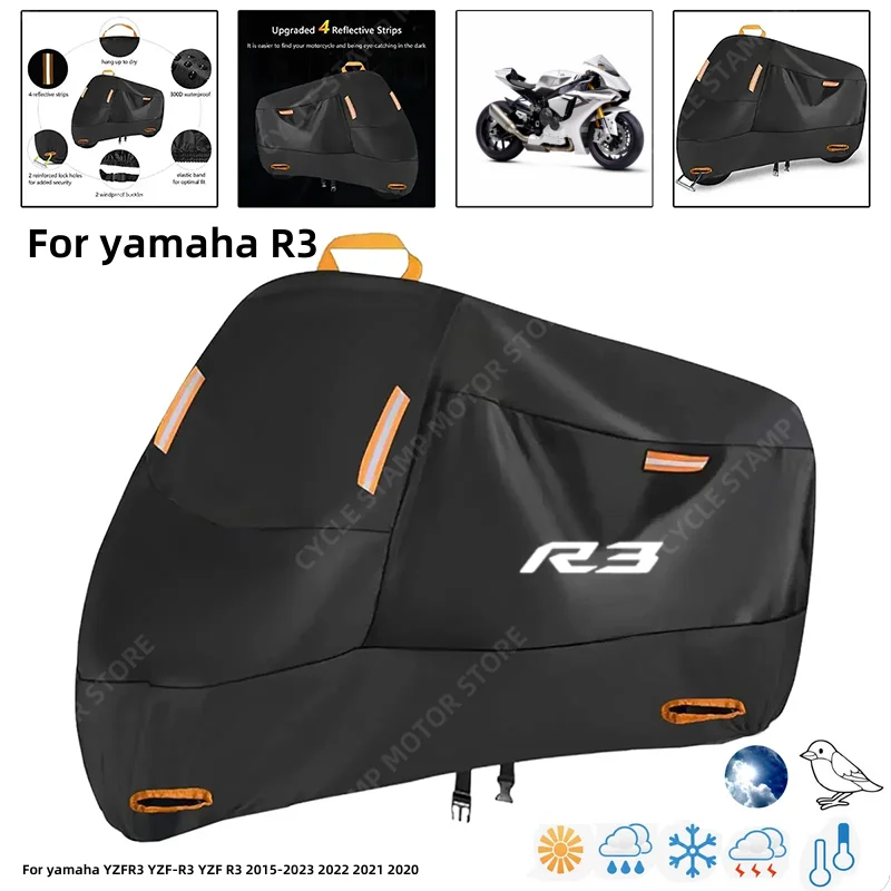 Waterproof-Motorcycle-Cover-For-yamaha-YZFR3-YZF-R3-YZF-R3-Outdoor ...