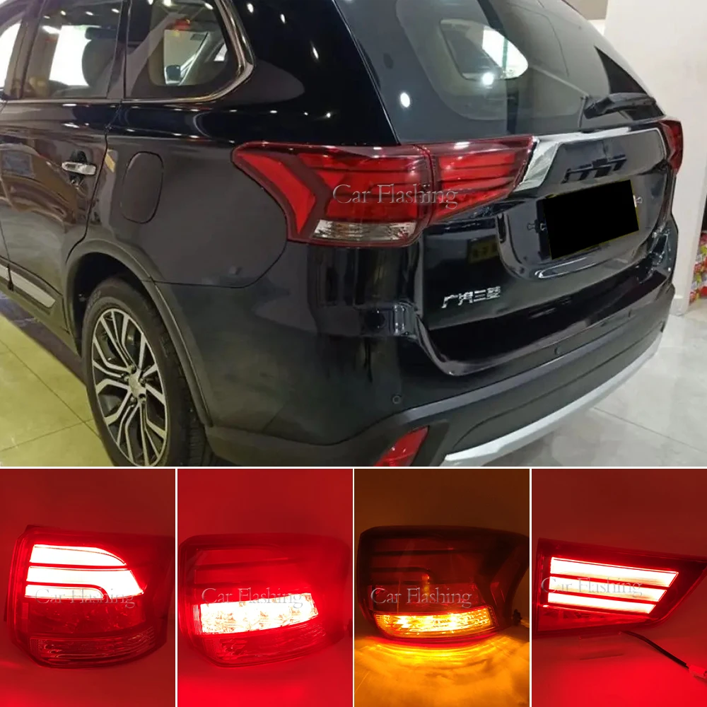 Car LED Rear Tail Light For Mitsubishi Outlander PHEV 2016 2017 2018 ...