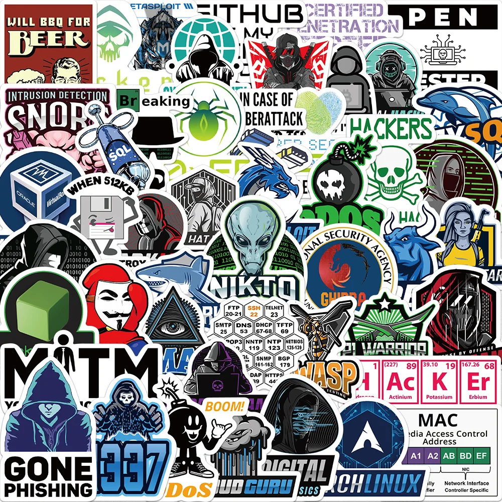 10/30/50PCS Programming Hacker Network Stickers for Computer Laptop ...