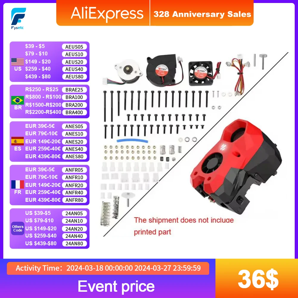 Voron-Stealthburner-Kit-SB-Hotend-Extruder-ABS-Stealth-Burner-Kit-with ...