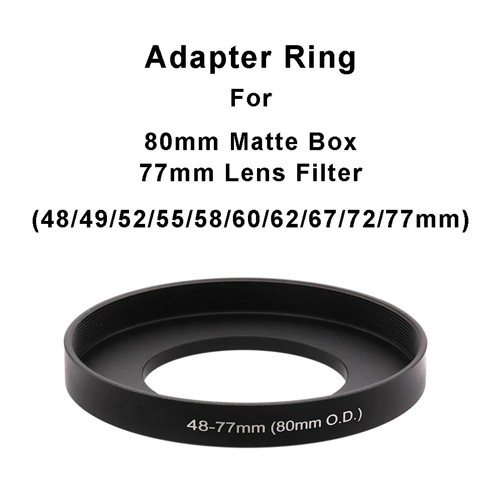 For-80mm-Matte-Box-or-77mm-filter-Matte-Box-Adapter-Ring-Filter-Step-Up ...