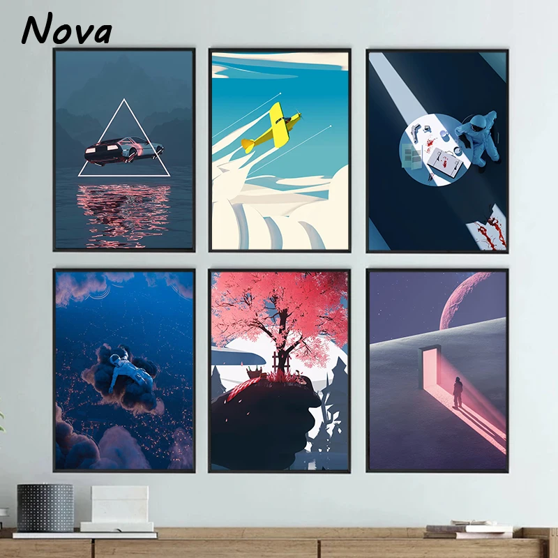 A-Good-Sleep-Liftoff-Rocket-Surreal-Vaporwave-p-ster-impresi-n-en ...