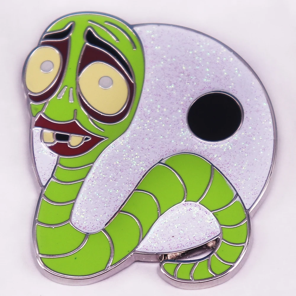Maggot-Corpse-Bride-Worm-Halloween-Theme-Decoration-Inspired-Art-Badge ...