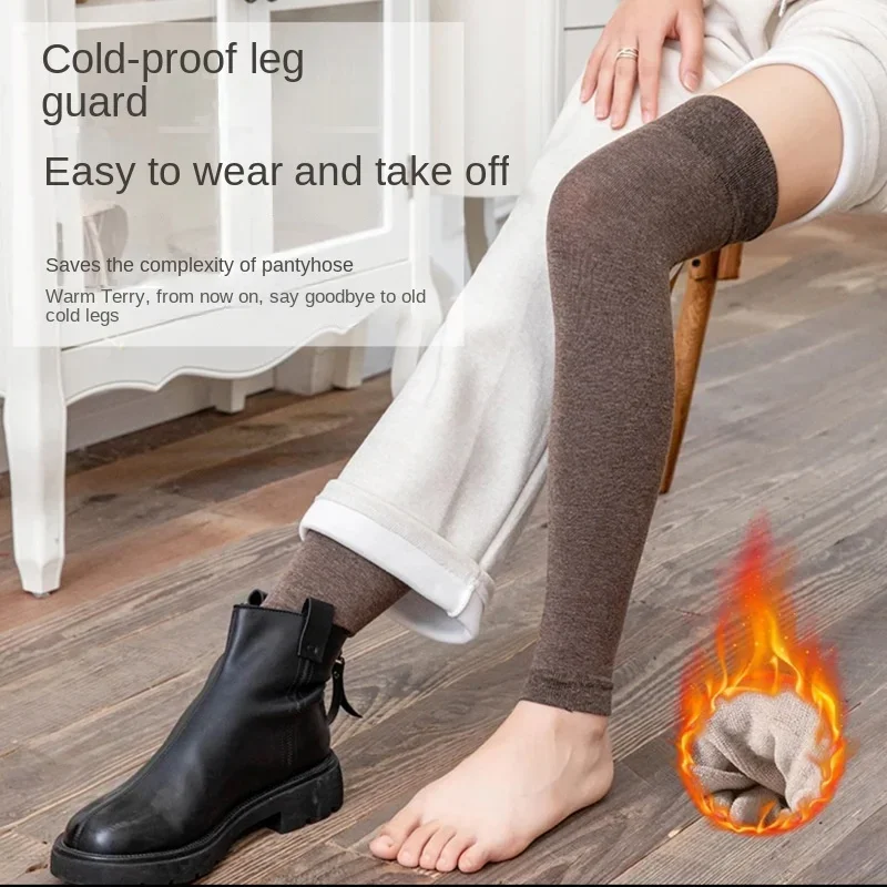 2023-New-Lycra-Knee-Protection-Socks-Long-Sleeve-Old-Cold-Leg-Socks ...