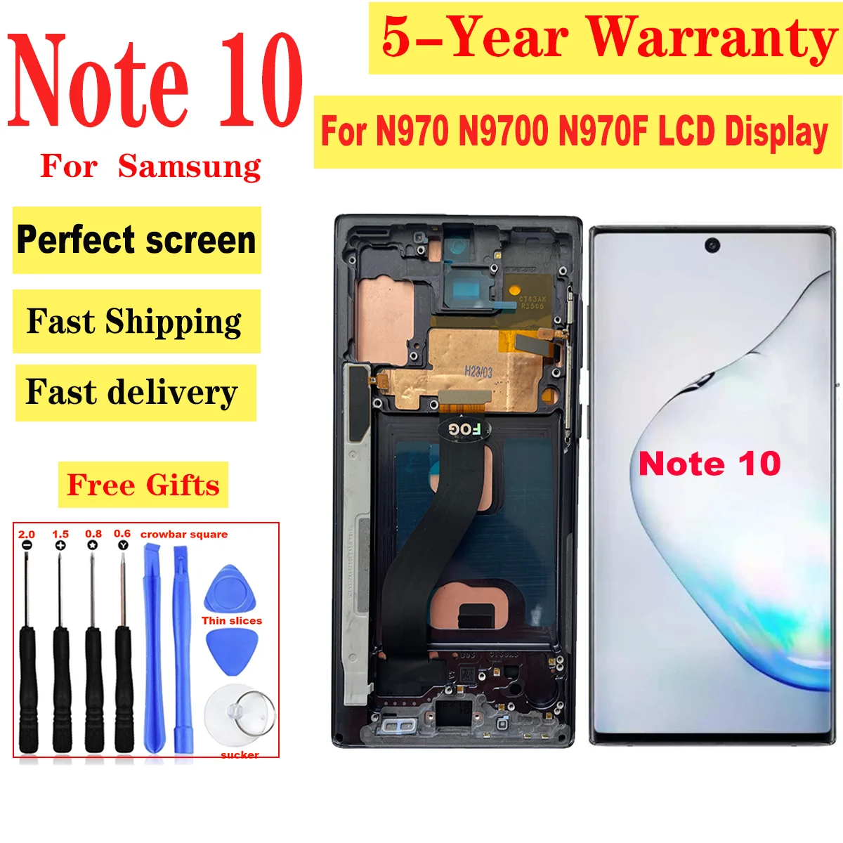 LCD-Screens-For-Samsung-Galaxy-Note-10-N9700-N970F-Display-Touch-Screen ...