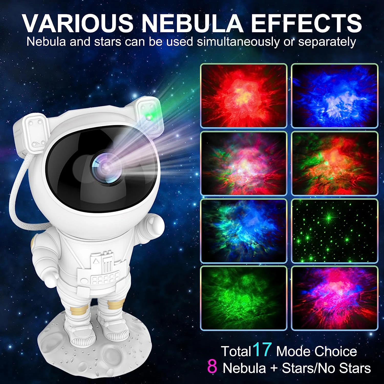 Astronaut-sky-starry-projection-lamp-usb-night-light-galaxy-projector ...