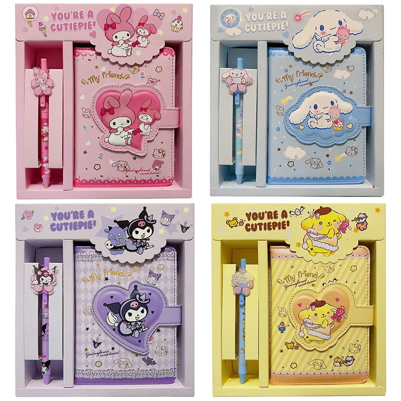 Sanrio cuaderno con bolígrafo de Gel Hellokitty Cinnamoroll, Bloc de ...