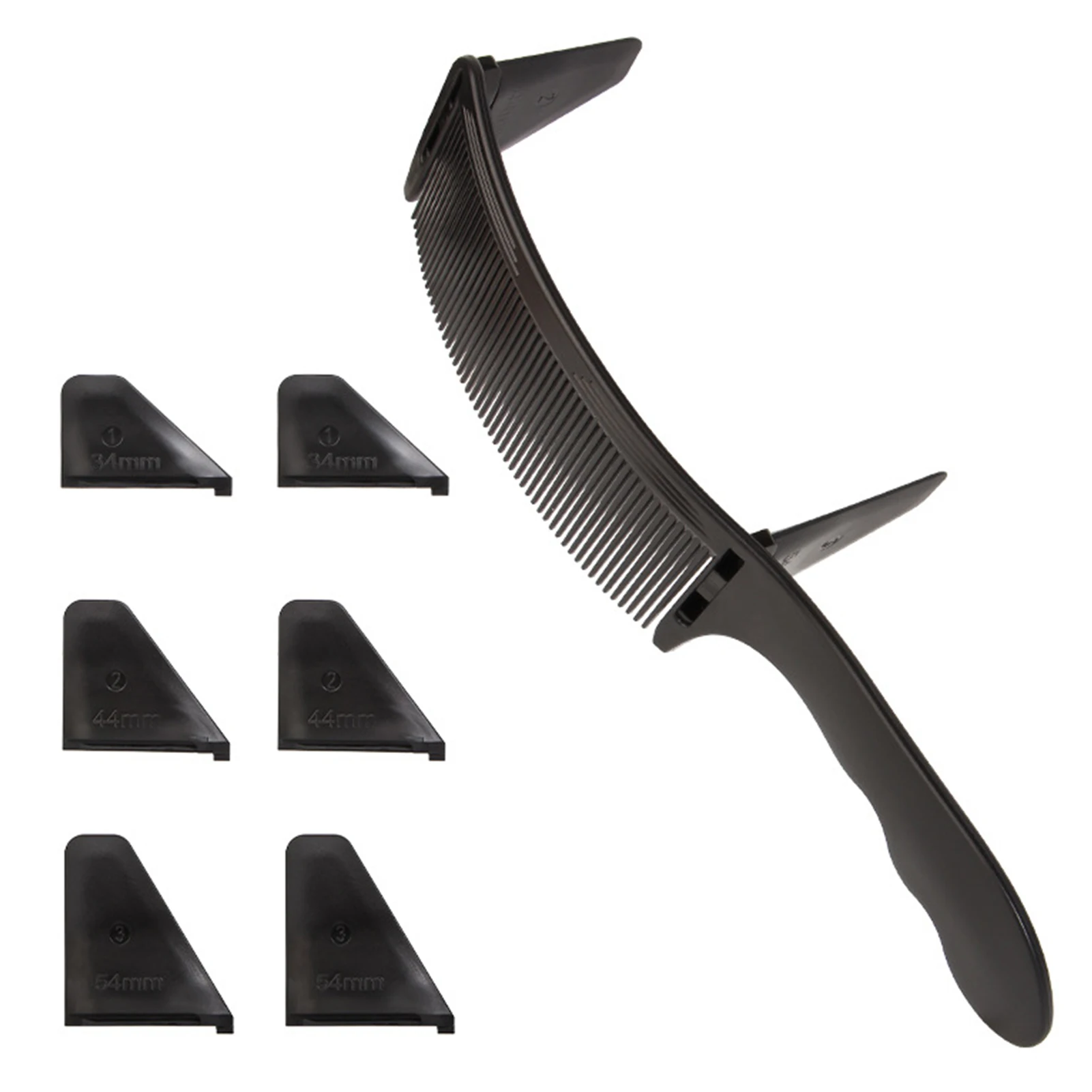 3-Brackets-Sizes-Hair-Cutting-Comb-Positioning-Curved-Daily-Adjustable ...
