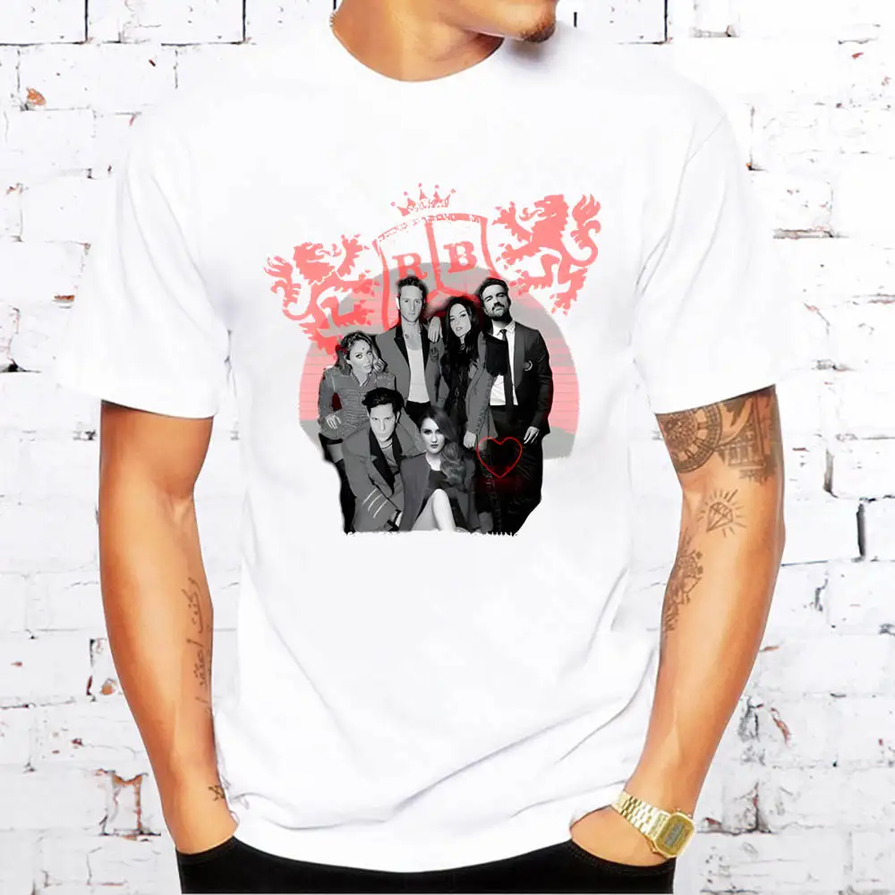 Rebelde-RBD-camiseta-casual-manga-curta-para-homens-e-mulheres-tops-de ...