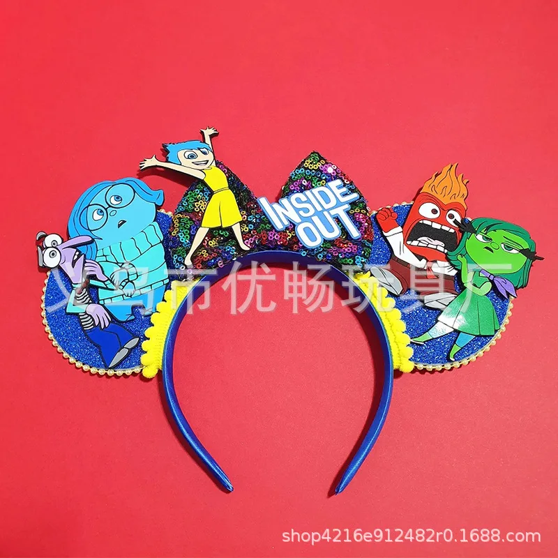 Inside-Out-2-Party-Themed-Headband-Anime-Mood-Joy-Sadness-Fear-Anger ...