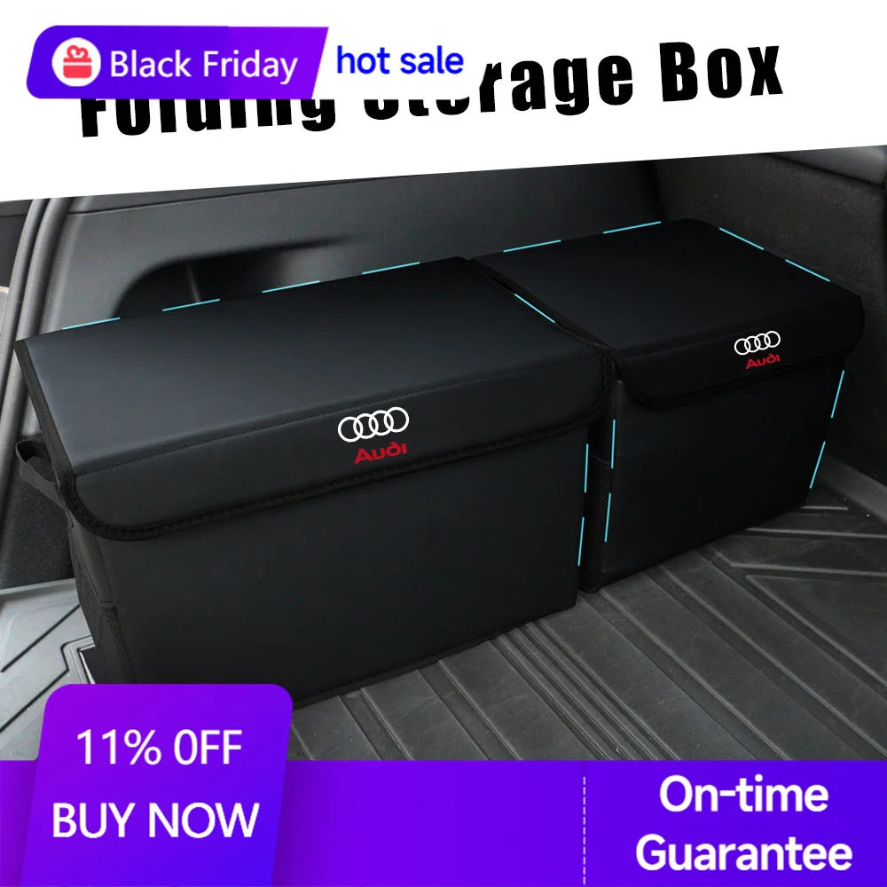 Auto-Trunk-Organizer-Box-Gro-e-Kapazit-t-Verstauen-Aufr-umen-Leder ...